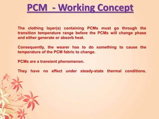 Phase changing materials | PPTX