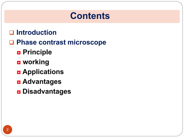 Phase contrast microscope | PPTX