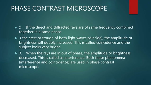 Phase contrast and Fluorescent microscope | PPTX | Chemistry | Science