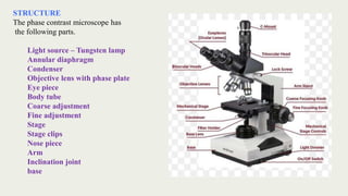 Phase contrast microscope | PPTX