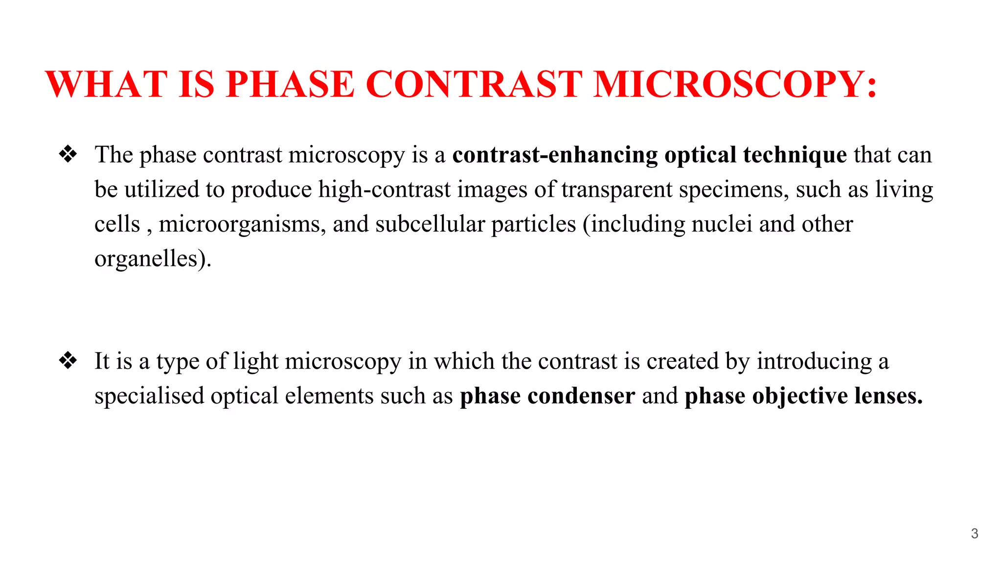 Phase contrast microscope | PPTX