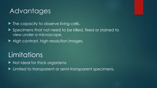 Phase Contrast Microscopy & Differential Interference Contrast ...