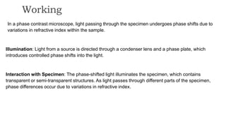 PHASE CONTRAST MICRSCOPY characteristics of material .pptx