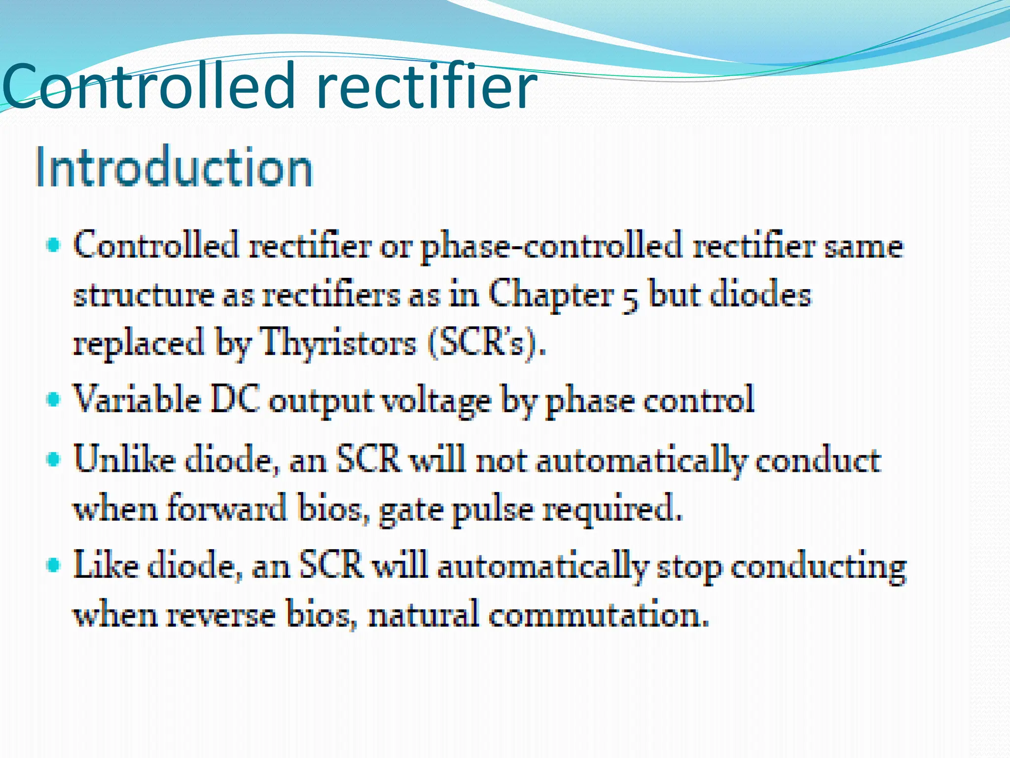 PHASE CONTROLLED RECTIFIERS.pdf power electronics | PPT
