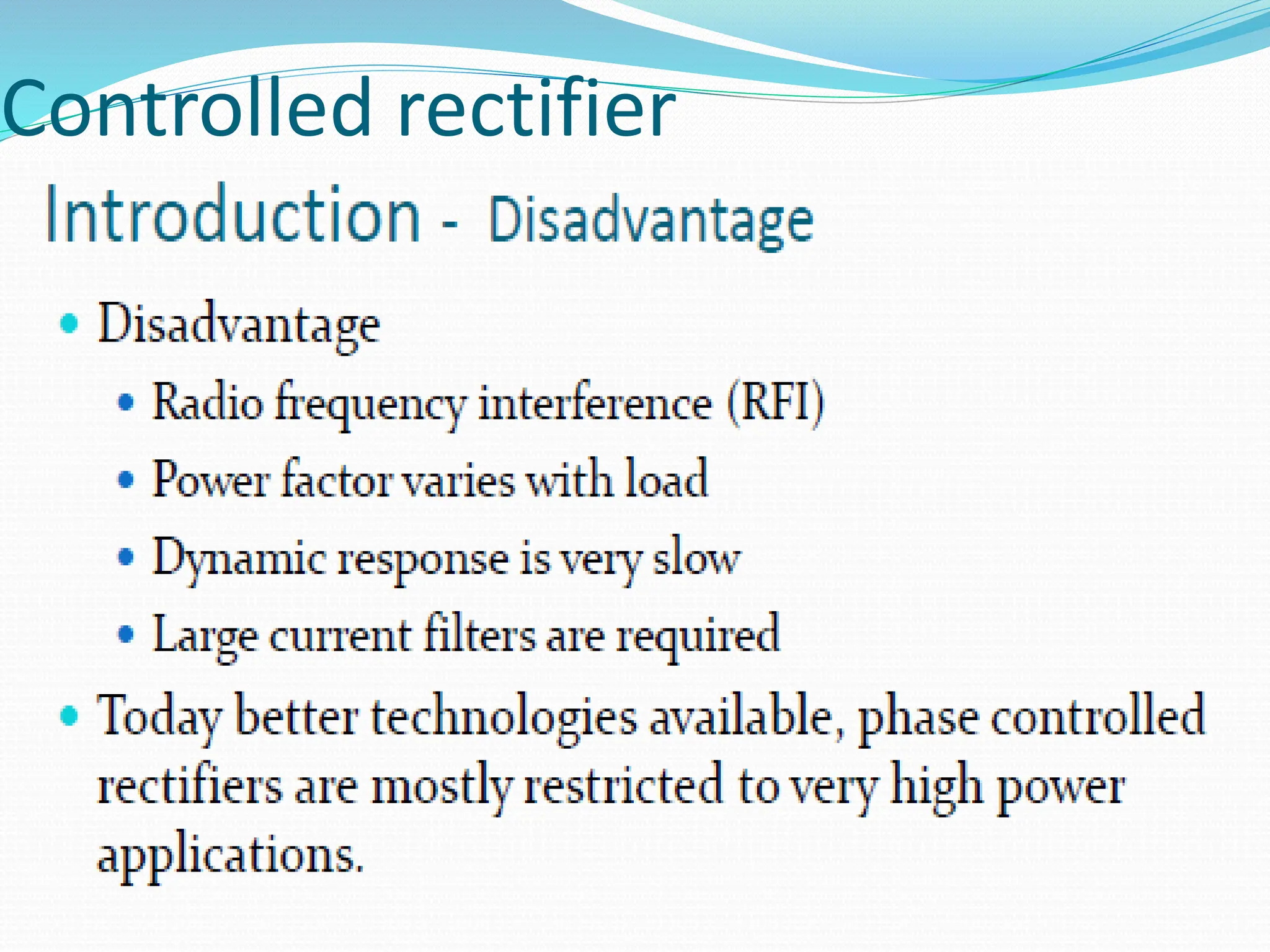 PHASE CONTROLLED RECTIFIERS.pdf power electronics | PPT