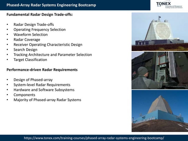 Phased-Array Radar Systems Engineering Bootcamp : Tonex | PPT