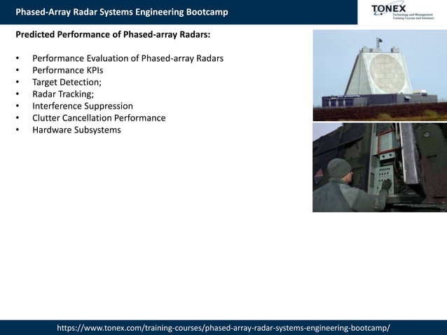 Phased-Array Radar Systems Engineering Bootcamp : Tonex | PPT