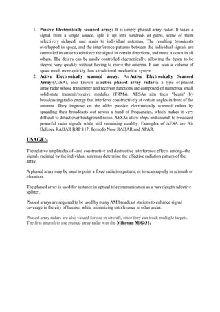 Phased array antenna | DOCX