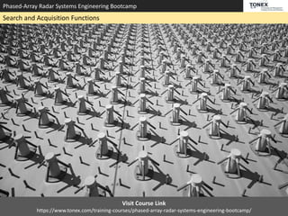 Join Tonex Training Phased Array Radar Systems Engineering Bootcamp | PPTX