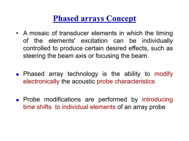 Phased array & tofd | PPTX | Physics | Science