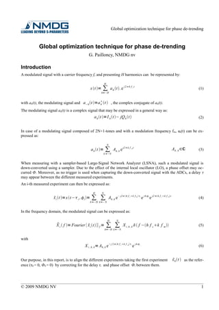 Phase de-trending of modulated signals | PDF