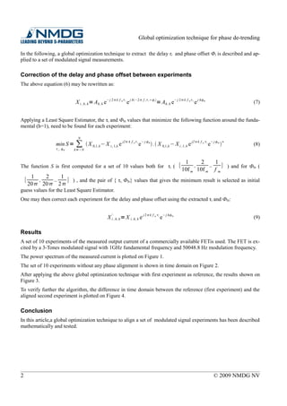 Phase de-trending of modulated signals | PDF