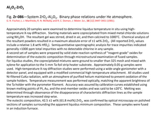 Phase Diagram, ZrO2 and Al2O3 System | PPTX