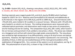 Phase Diagram, ZrO2 and Al2O3 System | PPTX