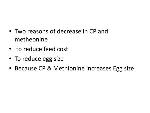 Phase feeding in layers | PPTX