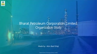 Literature or Organization Study of BPCL | PPTX