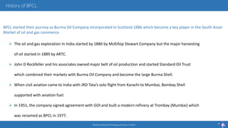 Literature or Organization Study of BPCL | PPTX