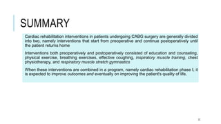 PHASE I CARDIAC REHABILITATION INTERVENTION IN PATIENTS AFTER.pptx
