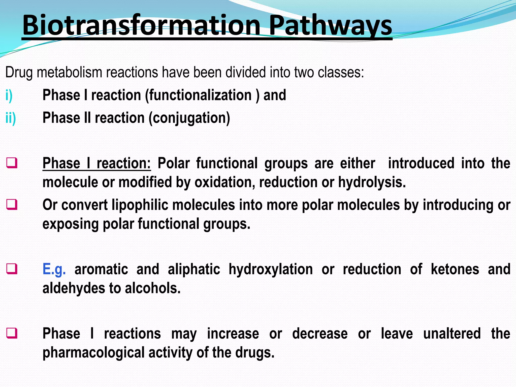 Phase ii biotransform of drugs | PPTX