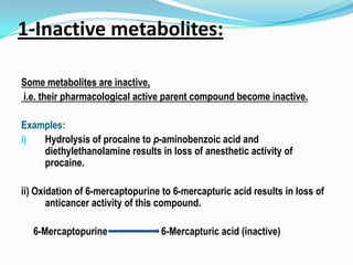 Phase ii biotransform of drugs | PPTX