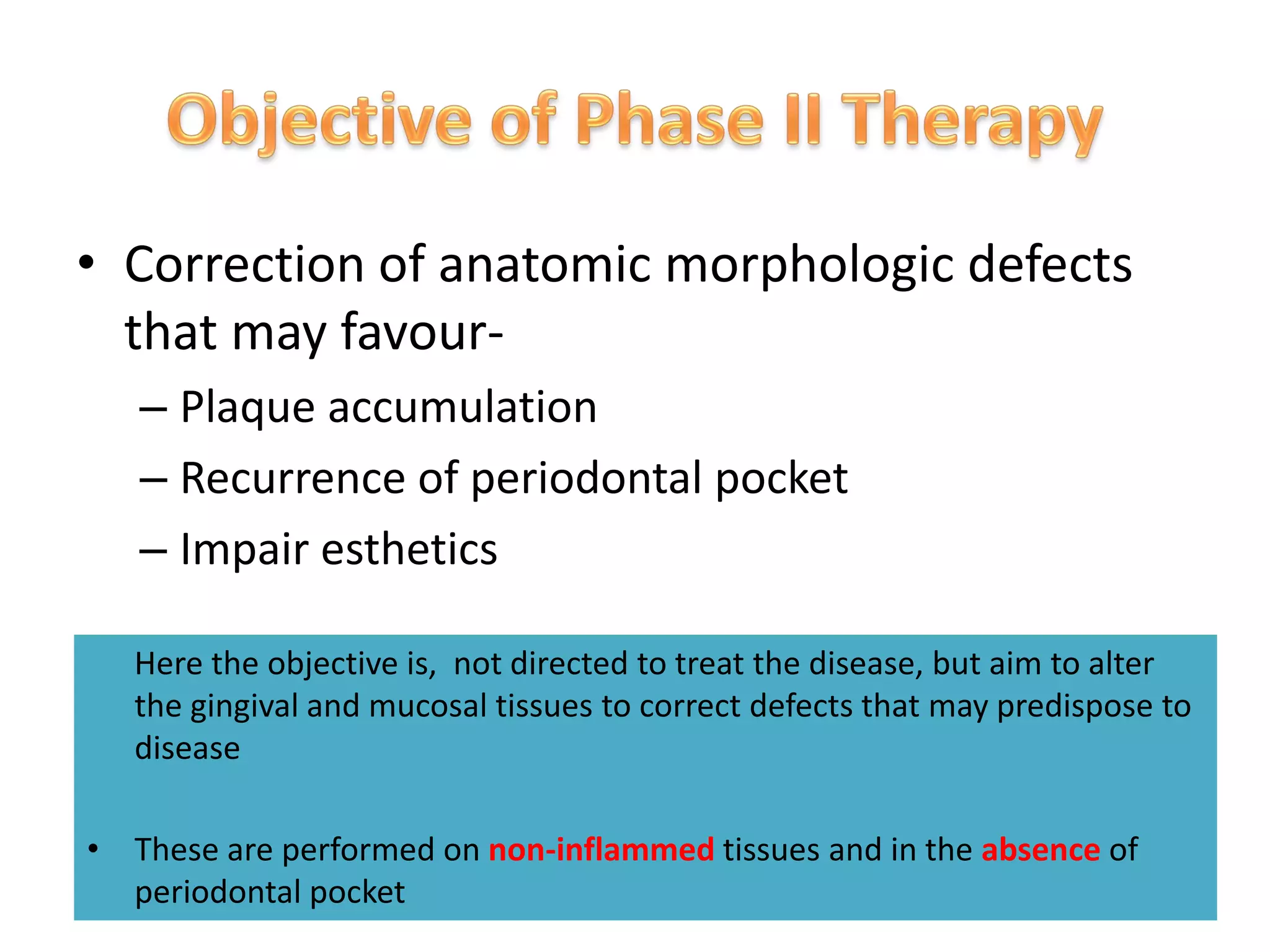 Phase II periodontal therapy | PDF