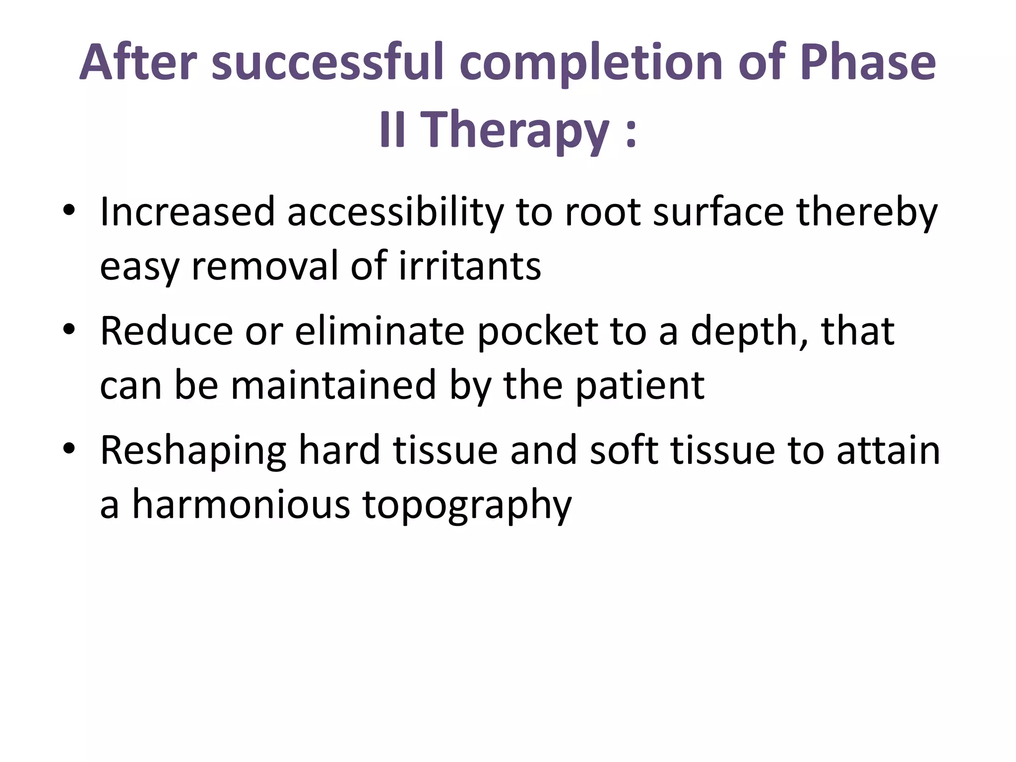 Phase II periodontal therapy | PDF