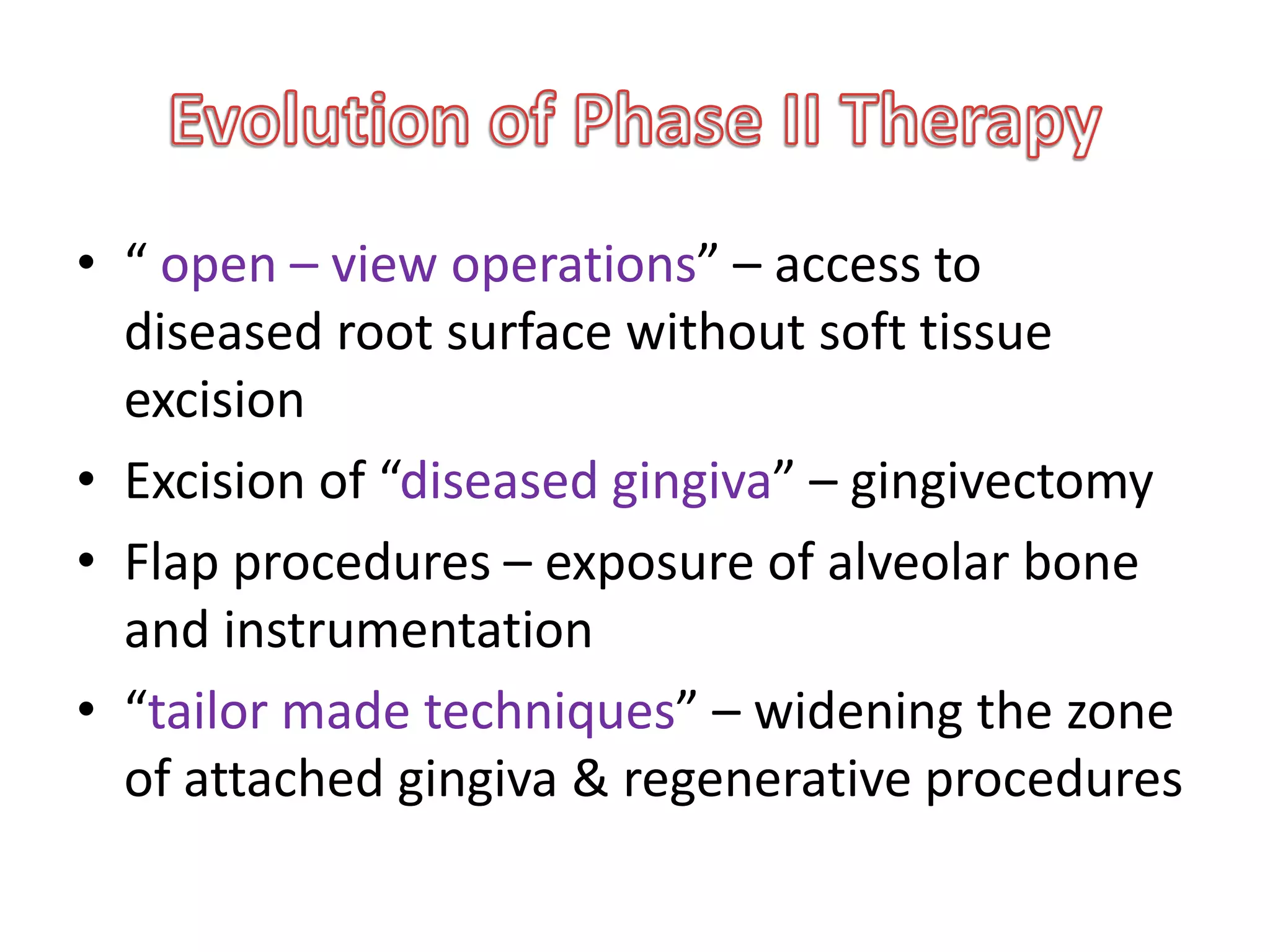 Phase II periodontal therapy | PDF