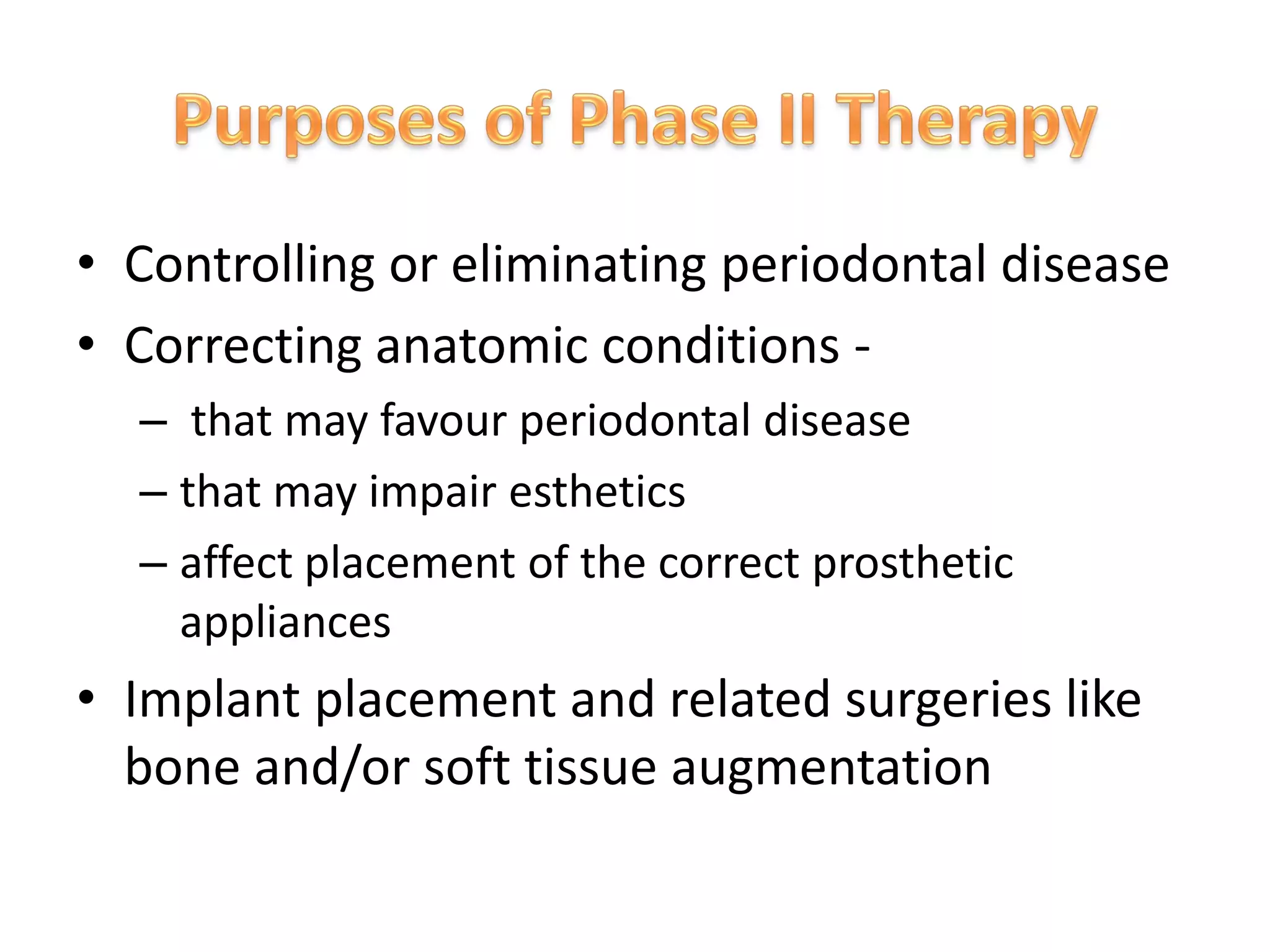 Phase II periodontal therapy | PDF