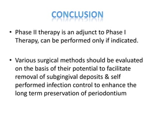 Phase II periodontal therapy | PDF