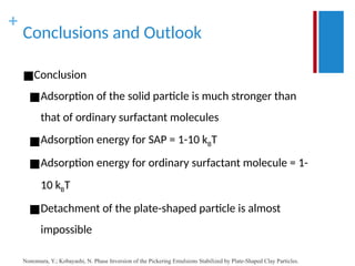 Phase inversion of the Pickering emulsions | PPTX