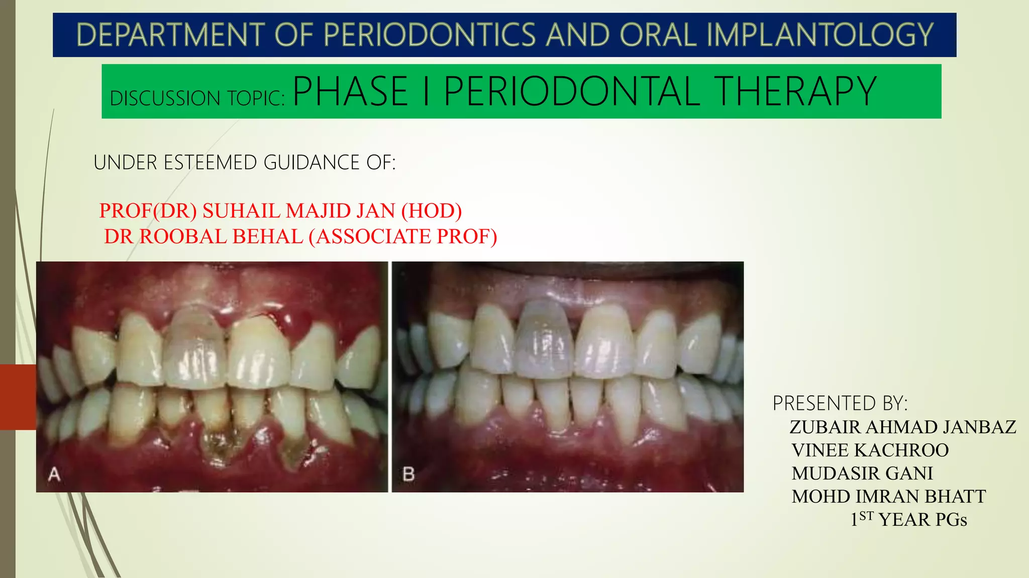 Phase-I therapy | PPTX