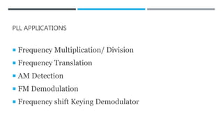 Phase locked loop | PPT