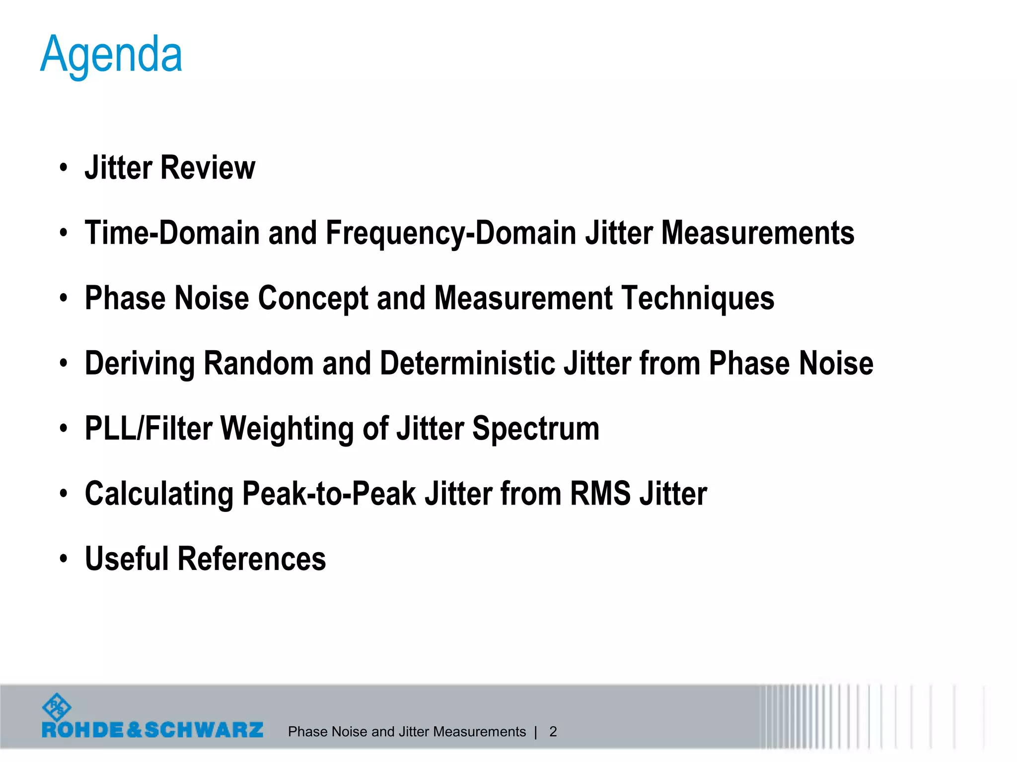 Measuring Jitter Using Phase Noise Techniques | PPTX