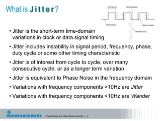 Measuring Jitter Using Phase Noise Techniques | PPTX