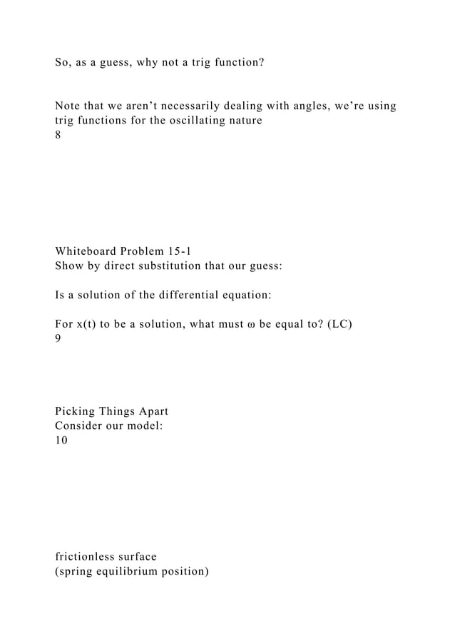 Phase, Pendulums, & Damping An investigation into swingers .docx | Free Download