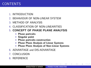 Phase plane analysis (nonlinear stability analysis) | PDF