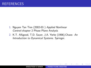 Phase plane analysis (nonlinear stability analysis) | PDF