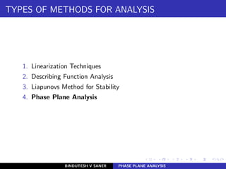 Phase plane analysis (nonlinear stability analysis) | PDF