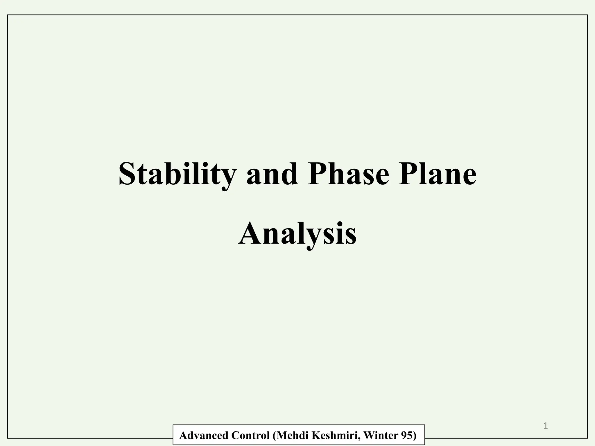 phase_plane_analysis for analyzing non linear system.pdf