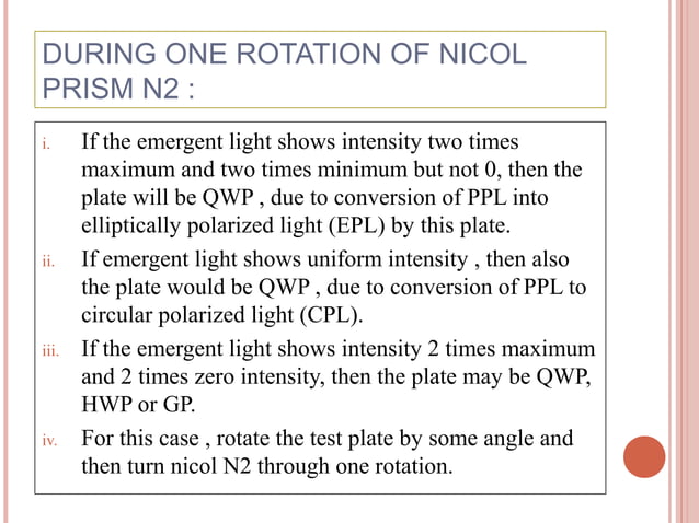 Phase Retardation Plates Ppt Physics Science