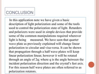 Phase retardation plates | PPT