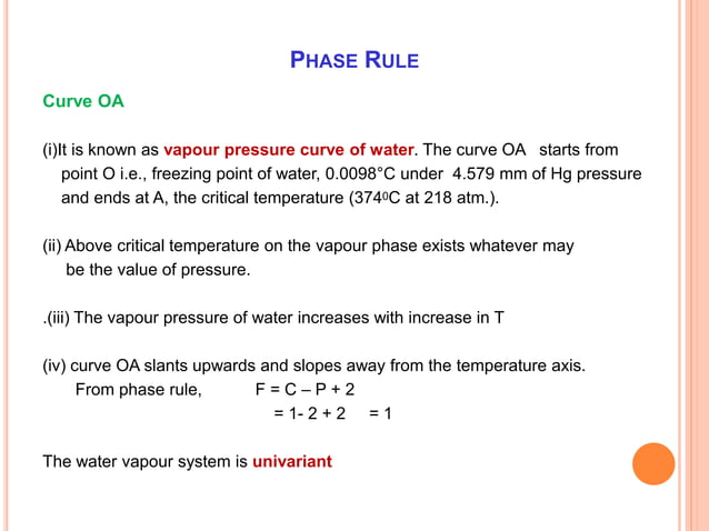 Phase Rule.ppt | Chemistry | Science