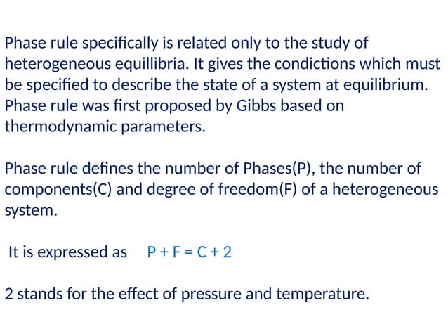 Principle and explanation of Phase rule.pptx