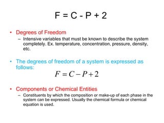 Phase rule -btech (chemistry) | PPTX