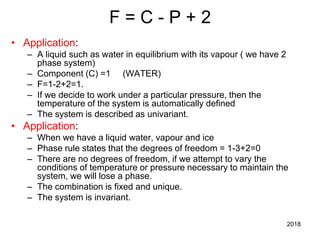 Phase rule -btech (chemistry) | PPTX
