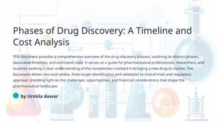 Phases-of-Drug-Discovery-A-Timeline-and-Cost-Analysis.pptx