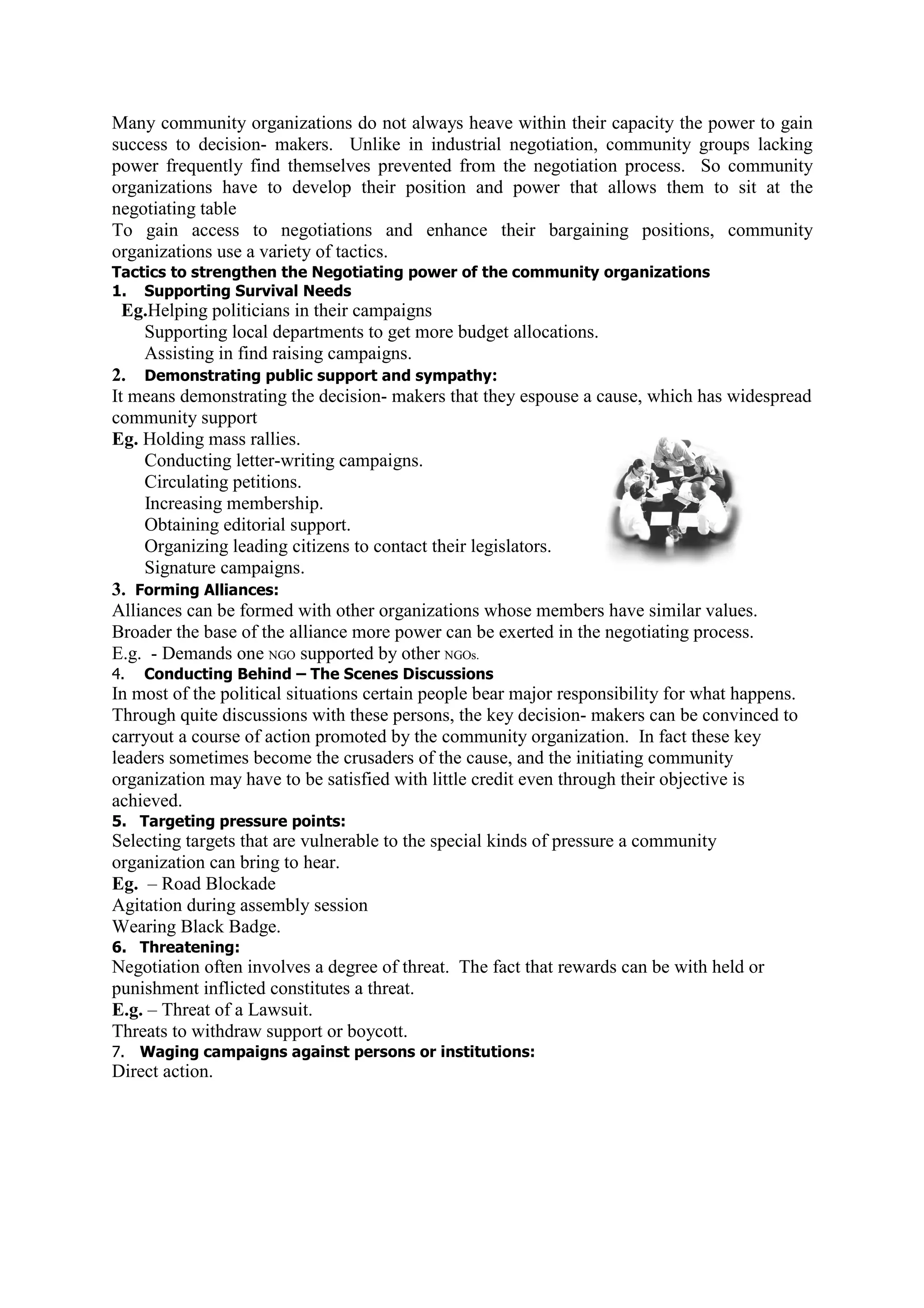 Phases and Methods of Community Organization | PDF