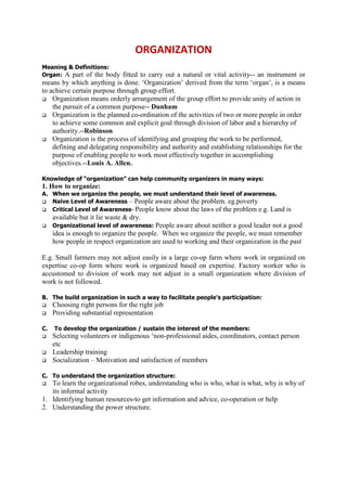 Phases and Methods of Community Organization | PDF