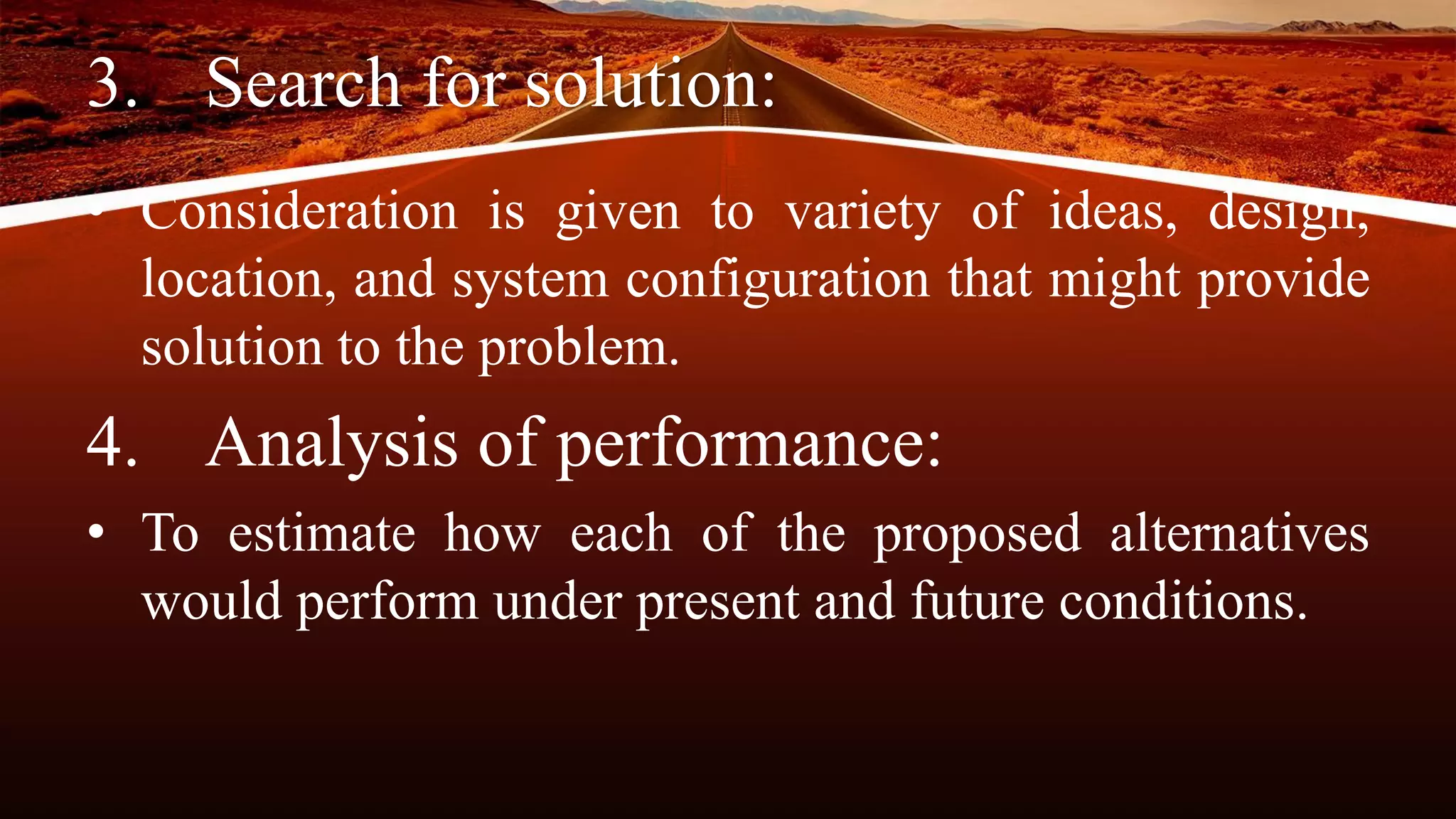 Phases and principles of transportation planning | PDF