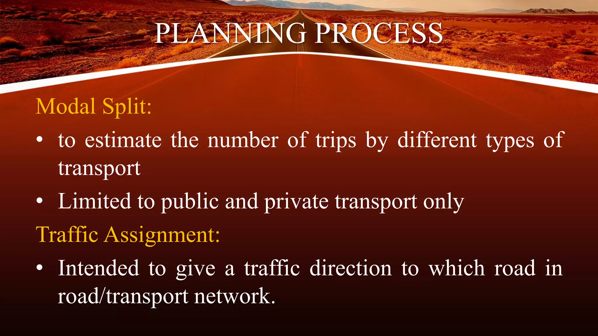 Phases and principles of transportation planning | PDF